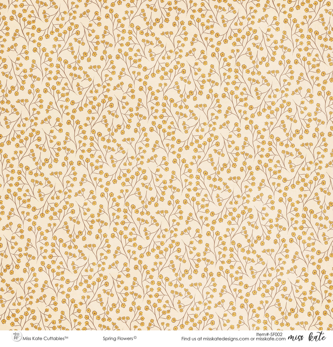 Spring Flowers Scrapbook Paper Pack Single Sided – MISS KATE