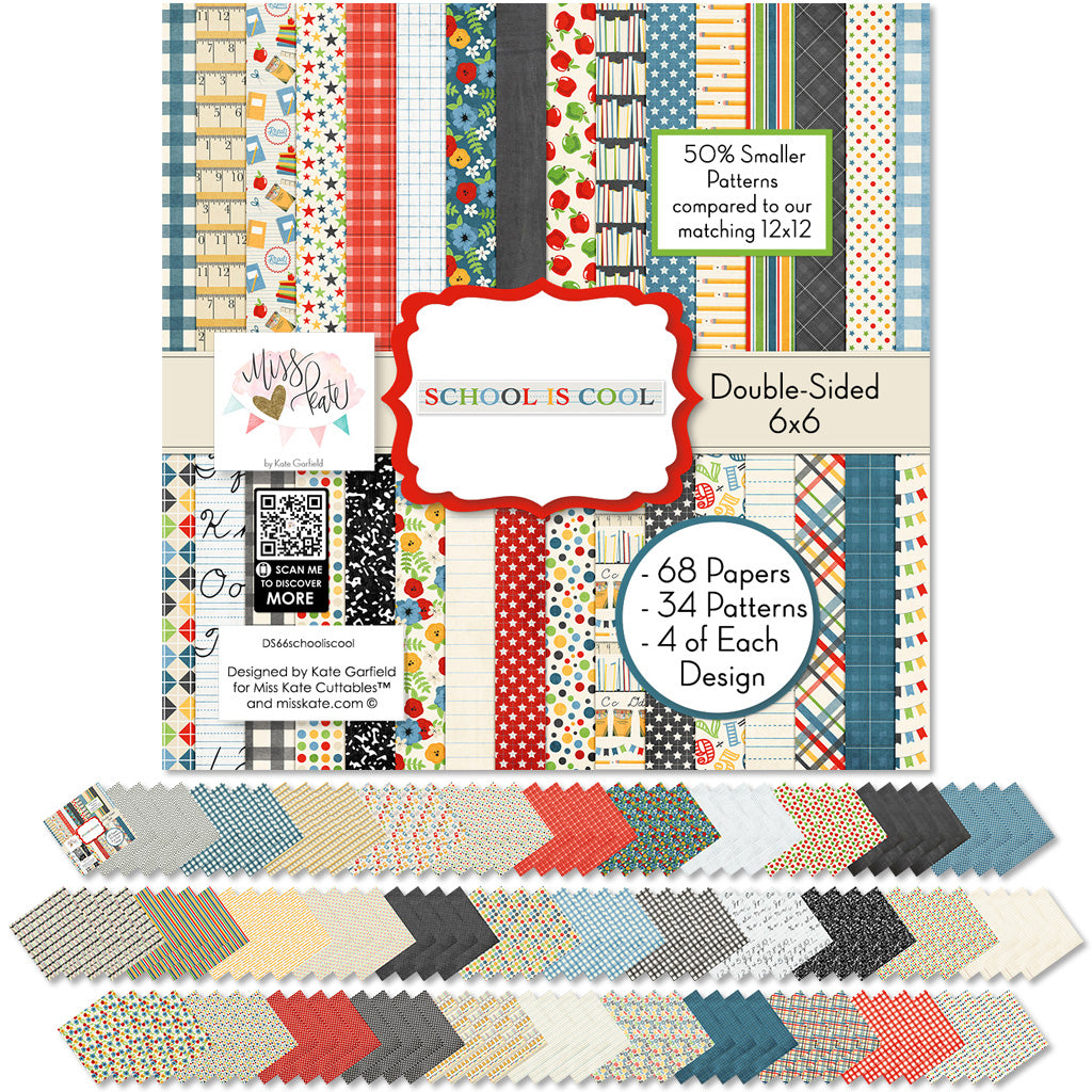 Grade School 6x6 Scrapbook Paper Pack – MISS KATE