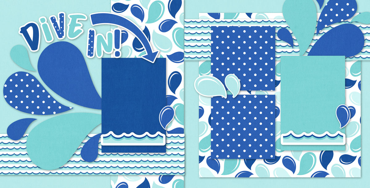 Dive In! - 12x12 Scrapbook Page Kit | Give Your Memories a Home – MISS KATE