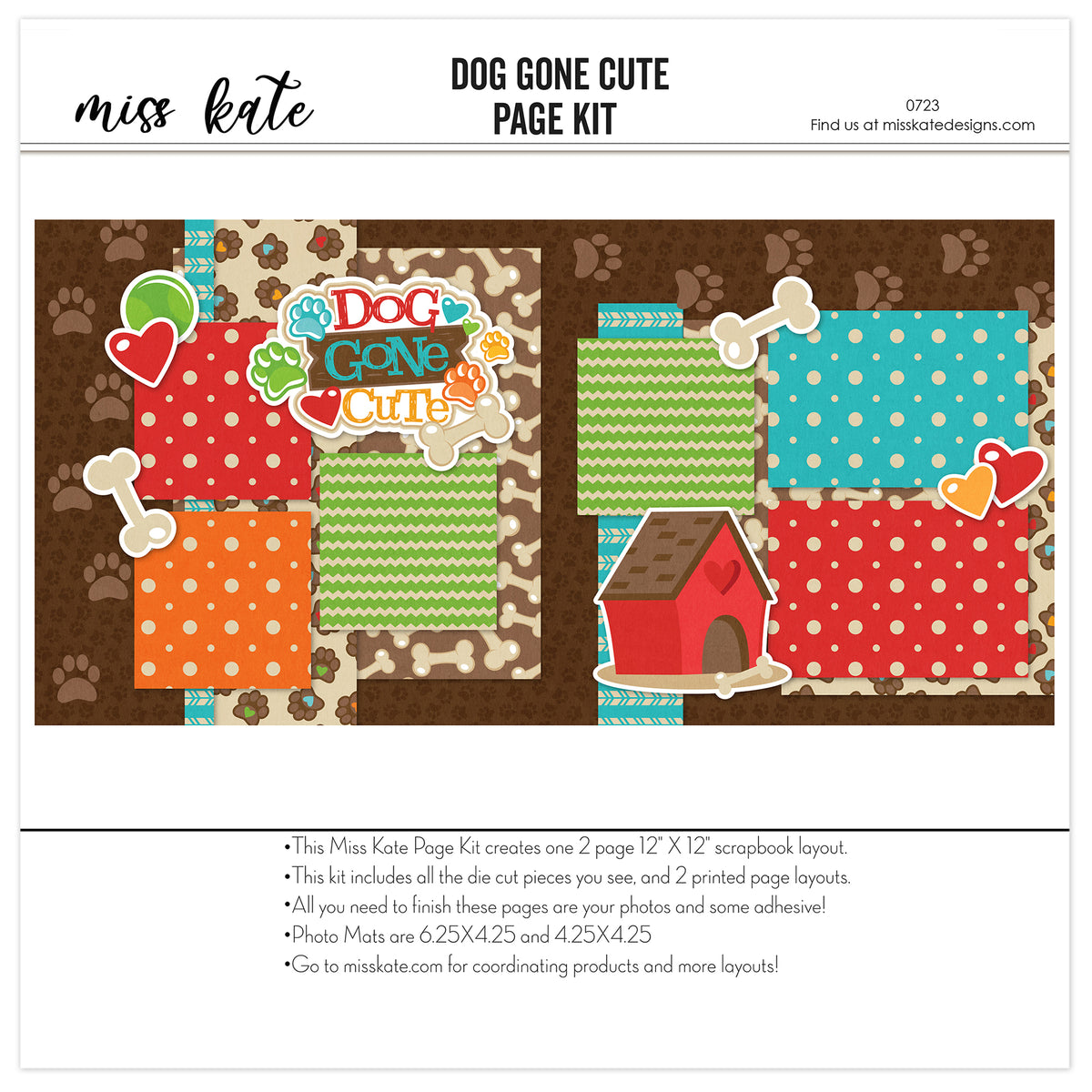Dog Gone Cute - 12x12 Scrapbook Page Kit | Give Your Memories a Home ...