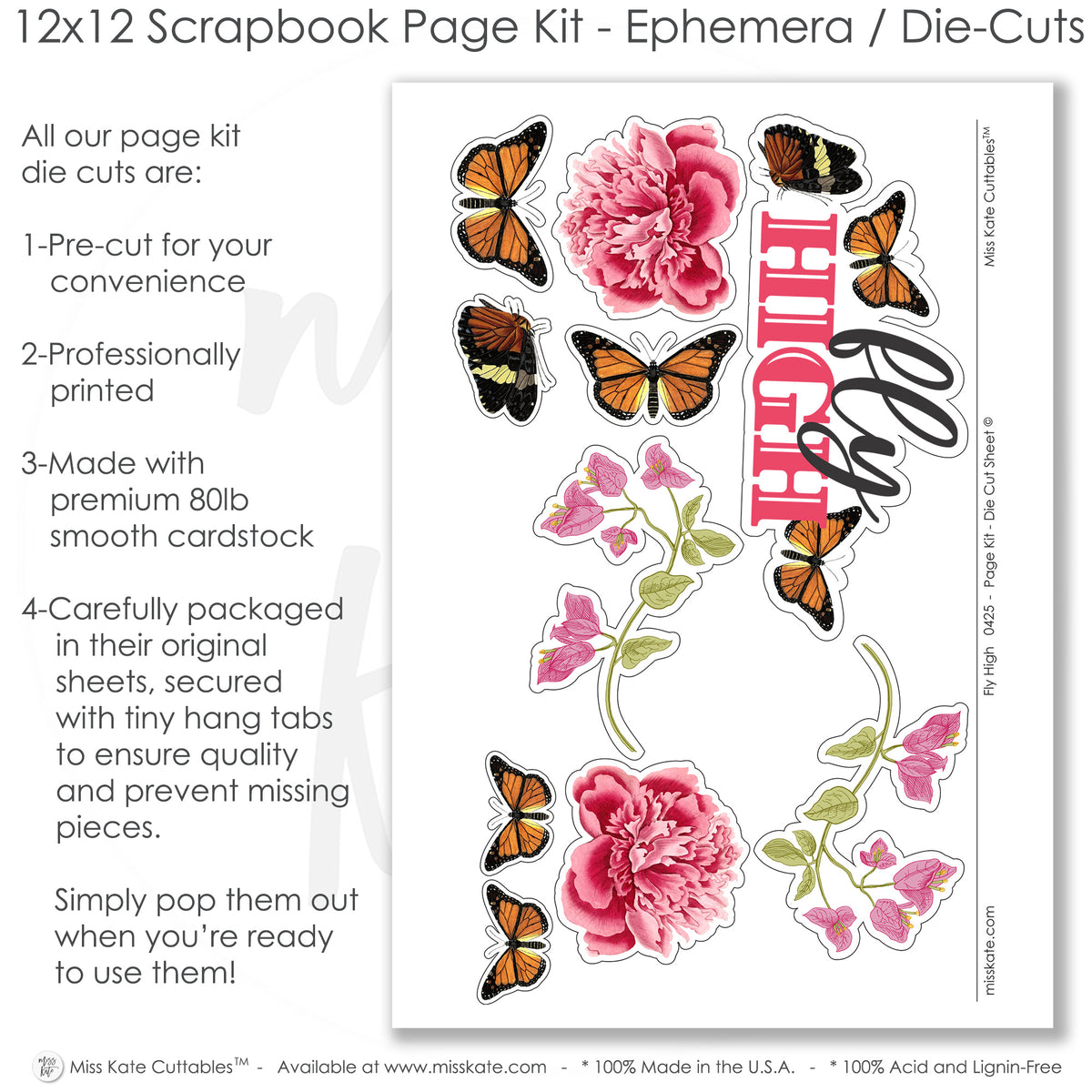 Fly High - Spring 12x12 Scrapbook Page Kit | Give Your Memories a Home ...