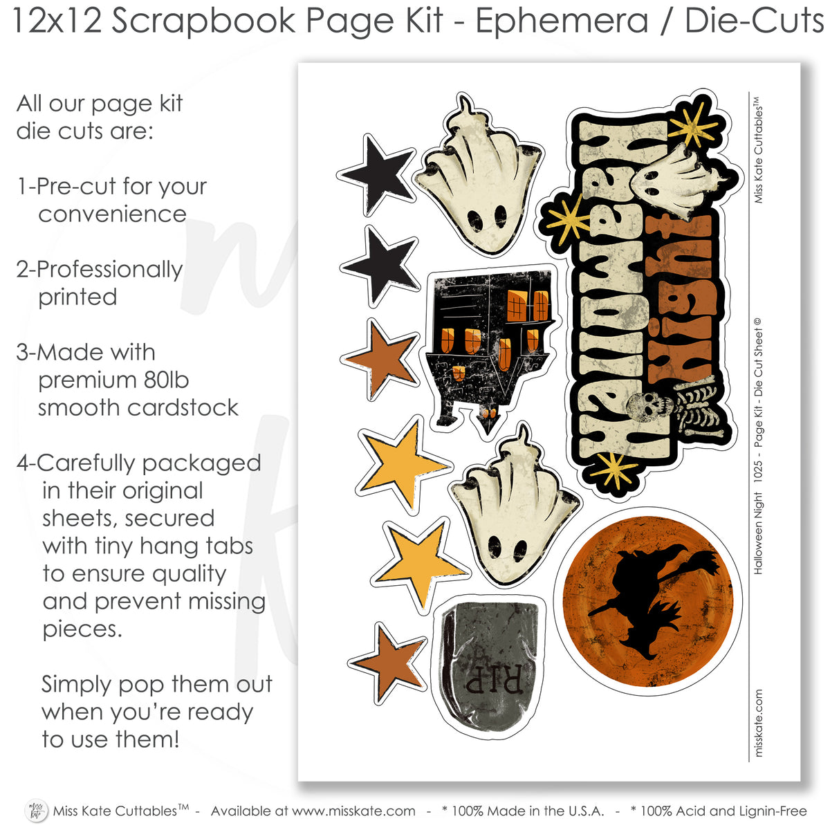 Halloween Night - 12x12 Scrapbook Page Kit | Give Your Memories a Home ...