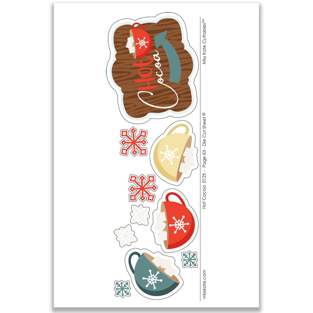 Hot Cocoa 12x12 Winter Scrapbook Page Kit | Give Your Memories a Home ...