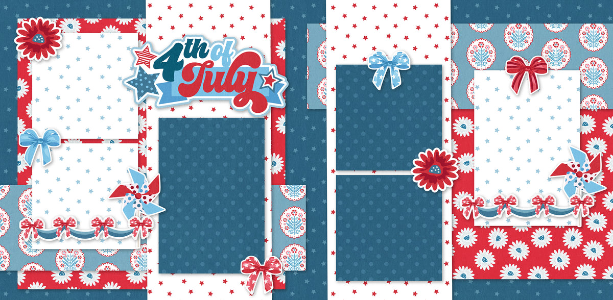 4th of July - Scrapbook Page Kit-by Miss Kate Cuttables – MISS KATE