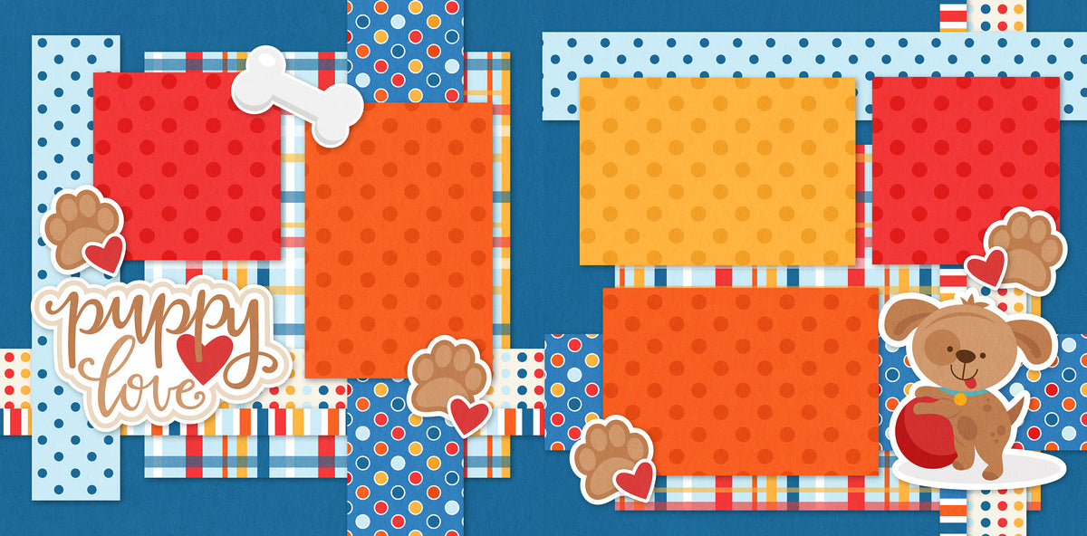 Puppy Love - Scrapbook Page Kit-by Miss Kate Cuttables – MISS KATE