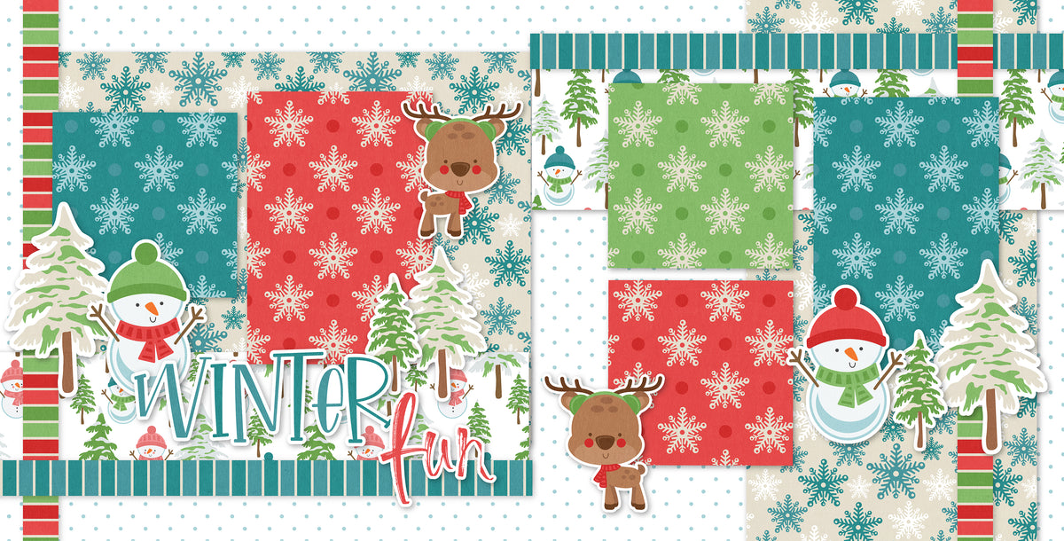 Winter Fun- 12x12 Scrapbook Page Kit | Give Your Memories a Home – MISS ...