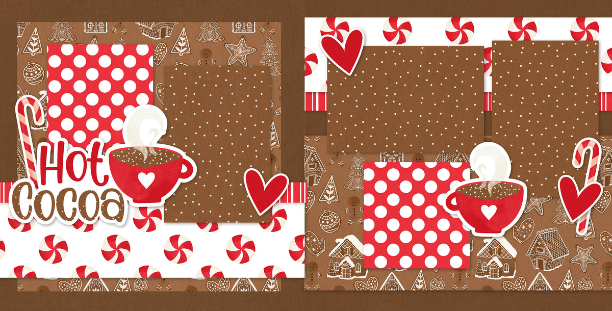 Hot Cocoa - Scrapbook Page Kit-by Miss Kate Cuttables – MISS KATE