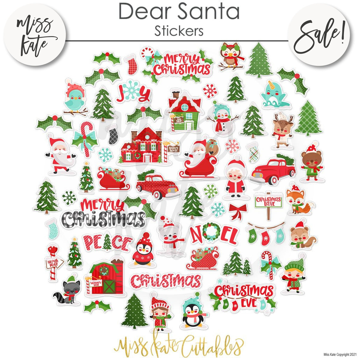 Dear Santa Scrapbook Paper & Sticker Kit – MISS KATE