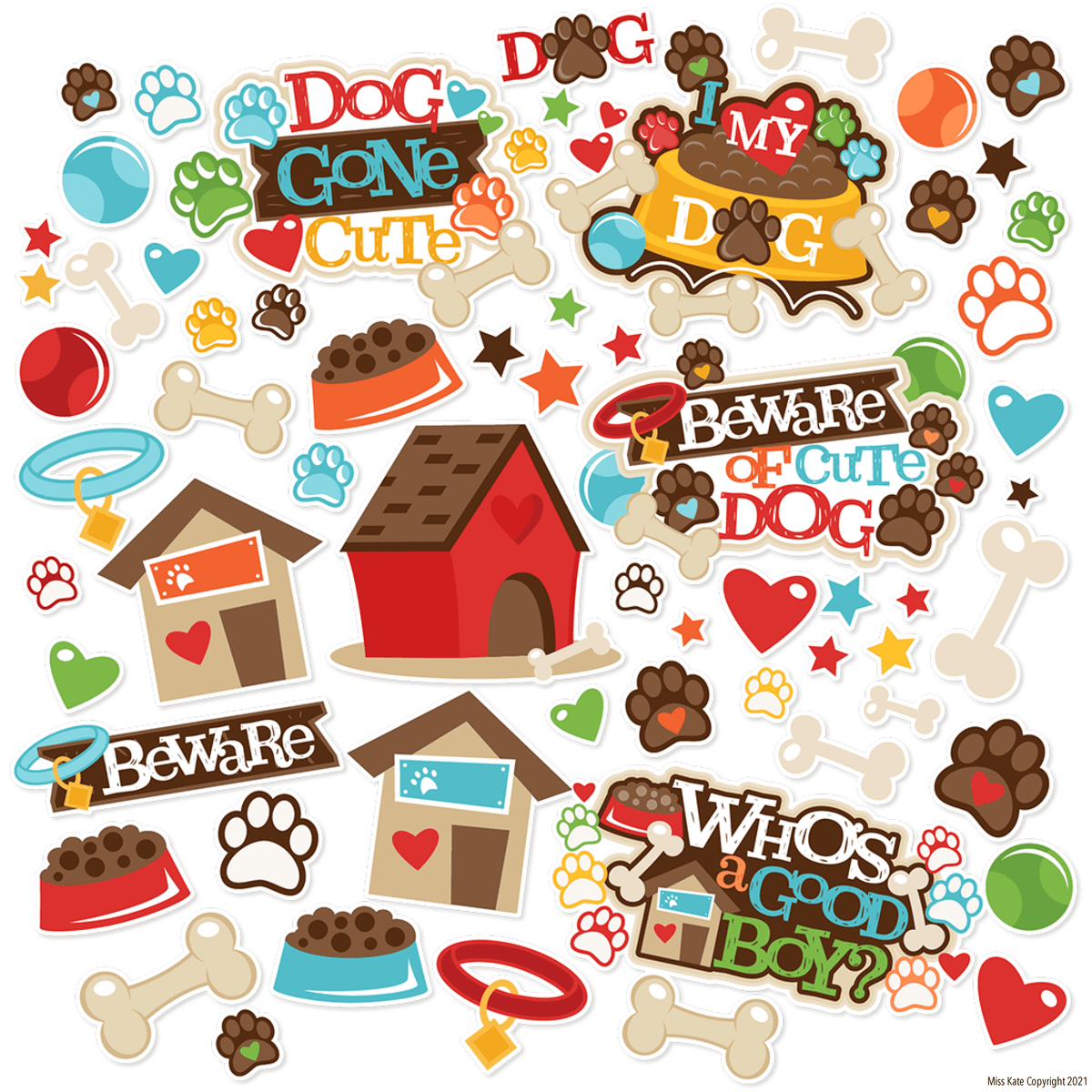 Dog Gone Cute - Scrapbook Die Cuts Die Cuts 60+ Pets – MISS KATE