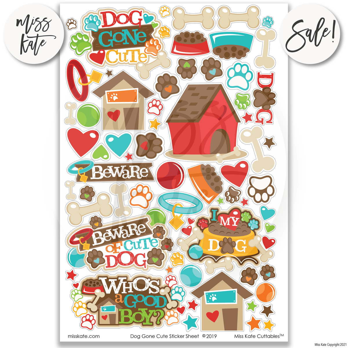 Dog Gone Cute - Scrapbook Paper & Sticker Kit 12x12 Paper & Sticker ...