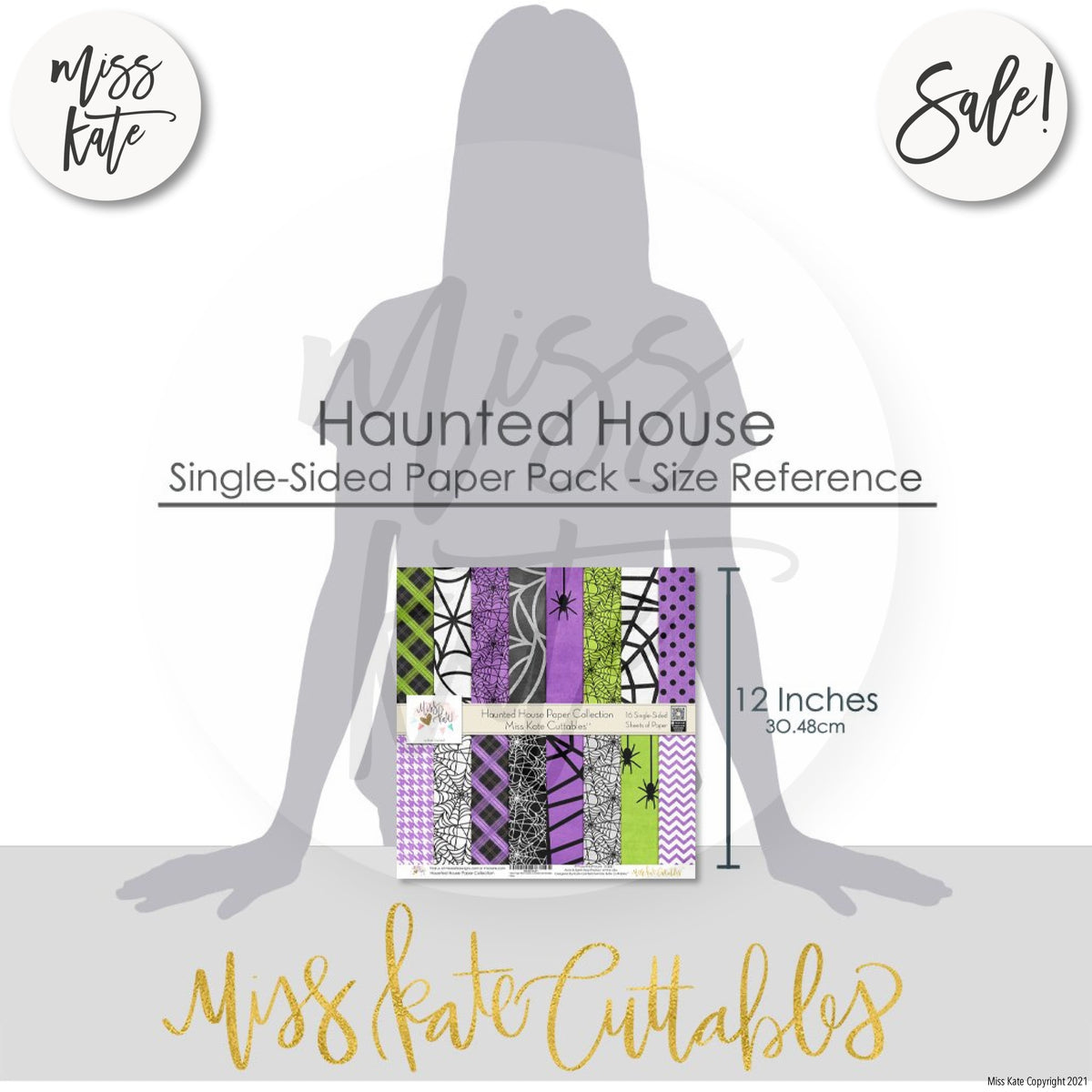 Haunted House - Halloween Scrapbook Paper Pack Single Sided – MISS KATE