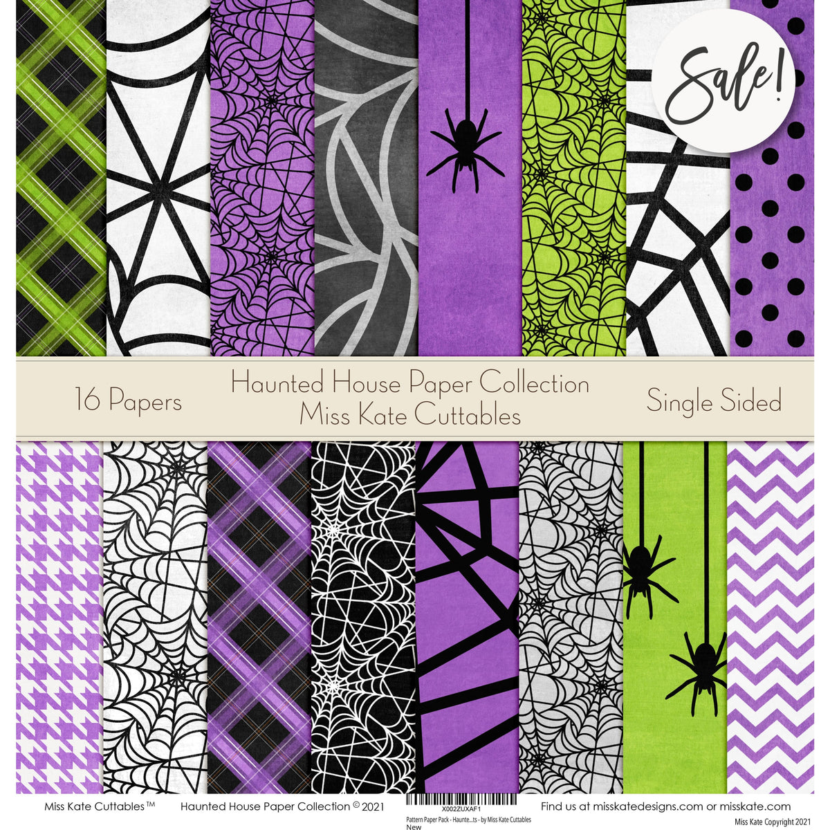 Haunted House - Halloween Scrapbook Paper Pack Single Sided – MISS KATE