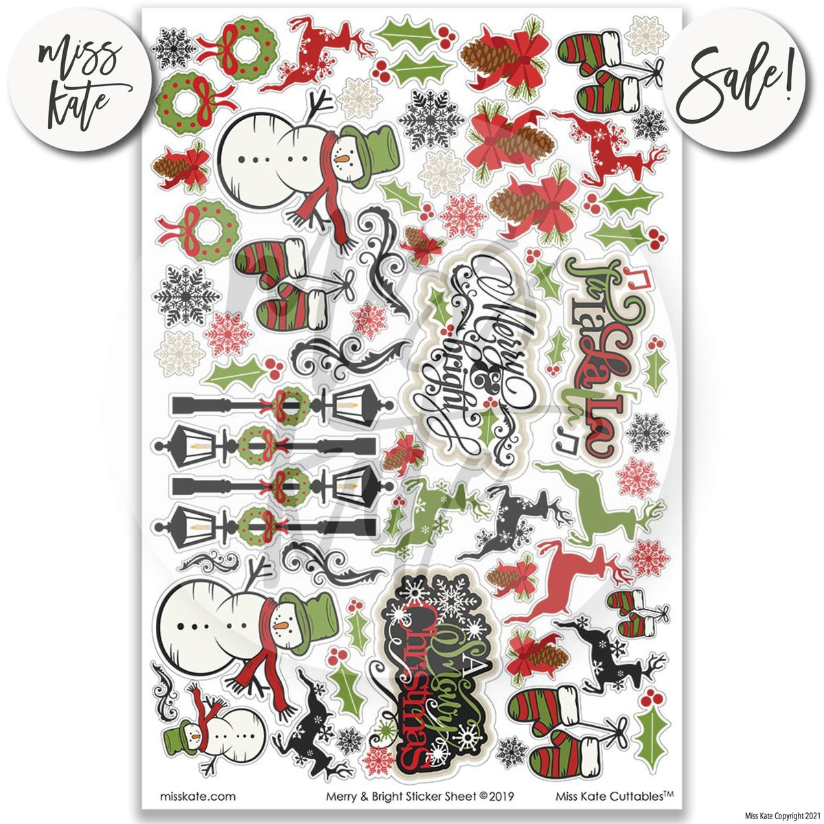 Merry and Bright - Paper & Sticker Kit 12x12 Scrapbook Paper & Planner ...