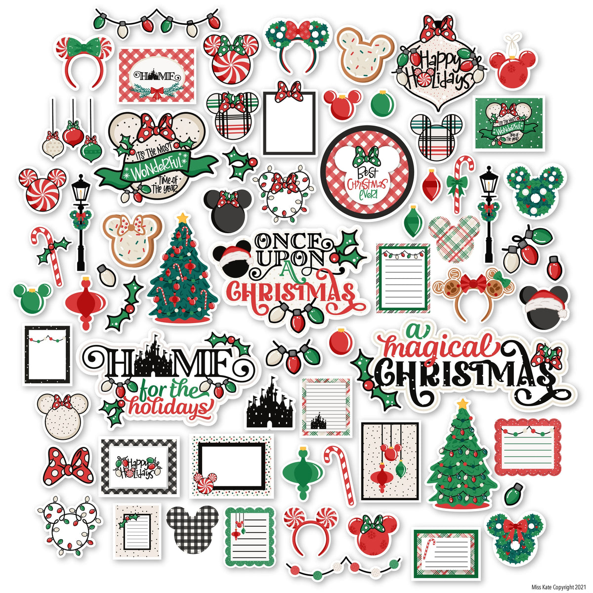 Once Upon a Time Christmas Disney Scrapbook Die Cuts – MISS KATE