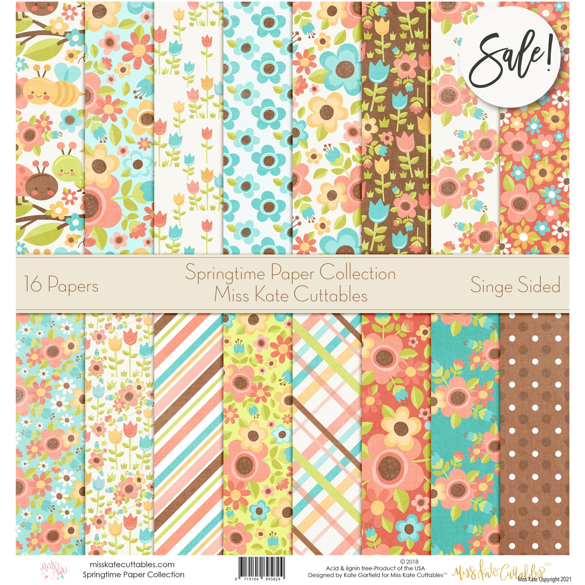Springtime - Scrapbook Paper Pack – MISS KATE
