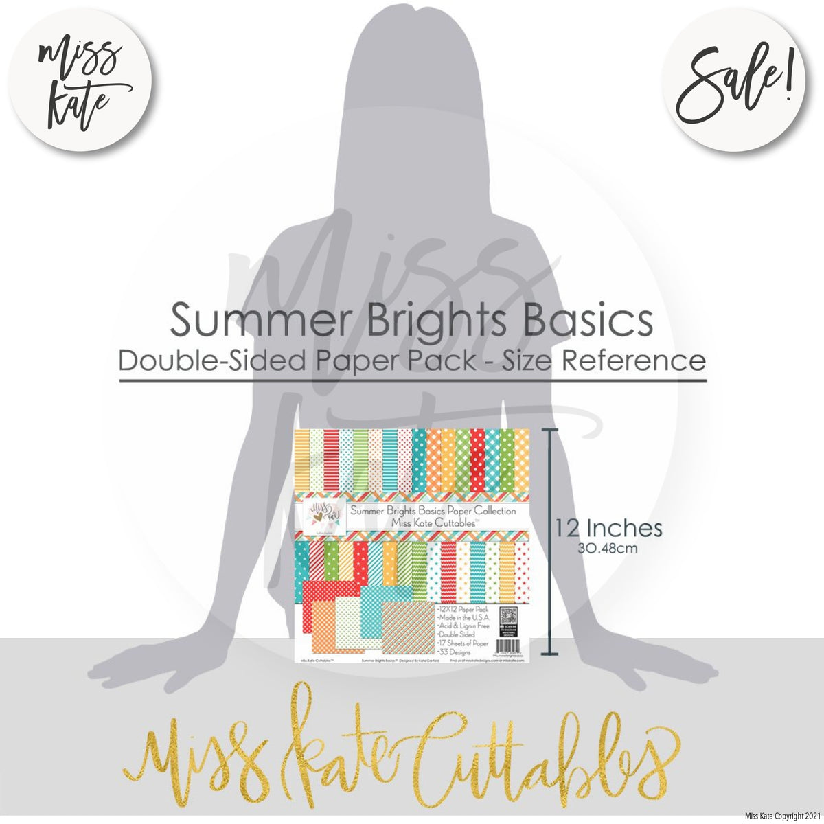 Summer Brights Basics - Scrapbook Double-Sided Paper Pack – MISS KATE