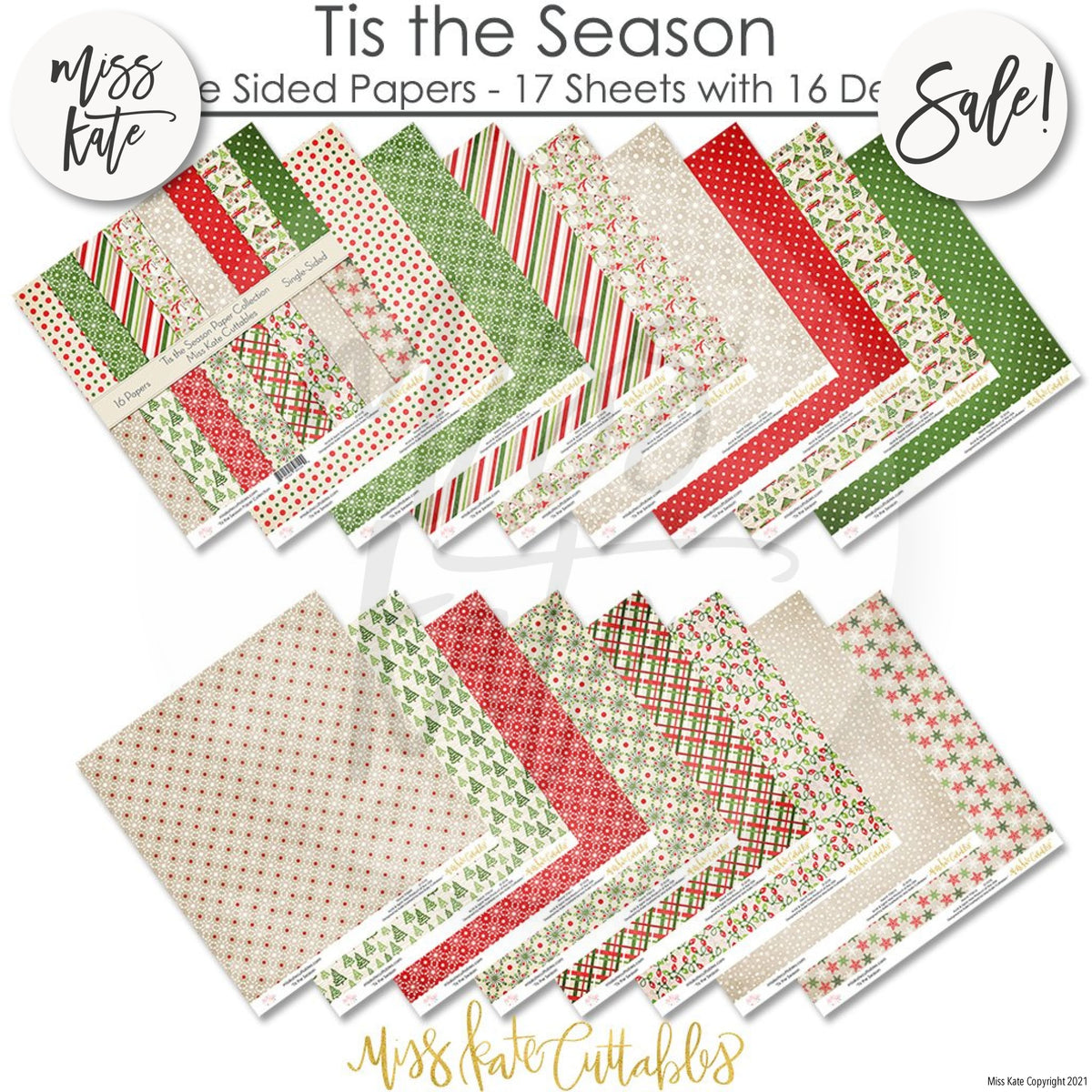 Tis the Season - Christmas Scrapbook Paper Pack – MISS KATE