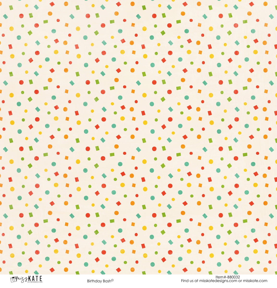 Birthday Bash - 12x12 Scrapbook Paper & Sticker Kit – MISS KATE