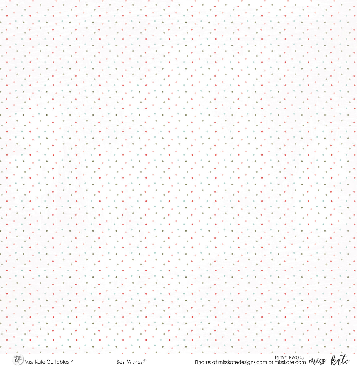 Best Wishes 12x12 Scrapbook Paper & Sticker Kit – MISS KATE