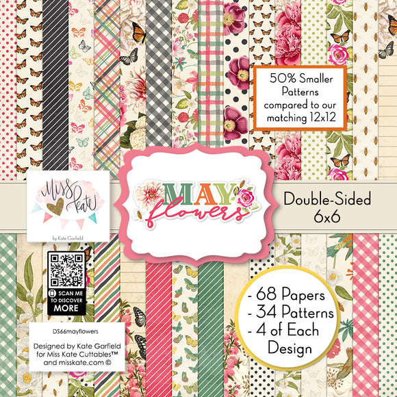 May Flowers 6x6 Scrapbook Paper Pack – MISS KATE