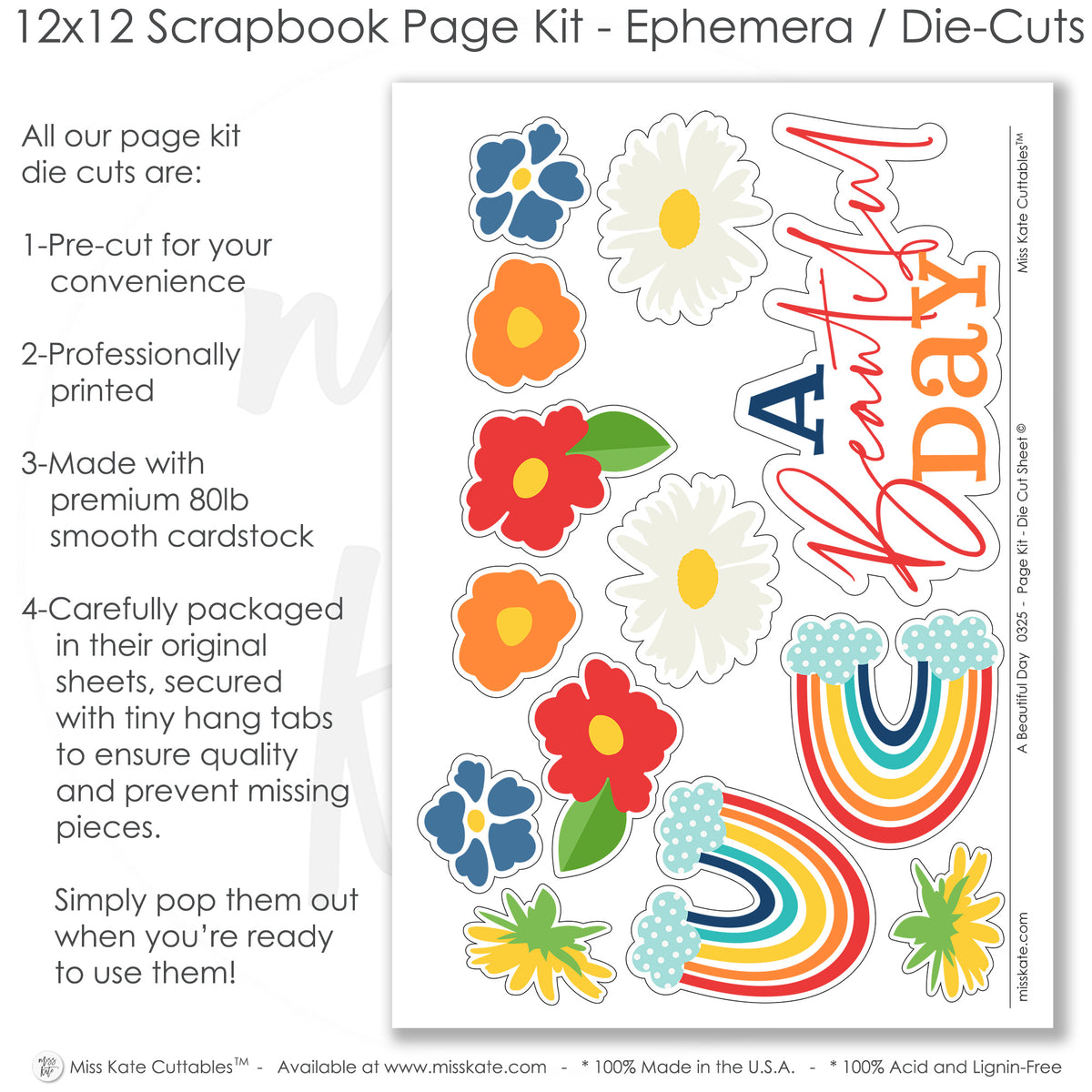 A Beautiful Day - 12x12 Scrapbook Page Kit | Give Your Memories a Home ...