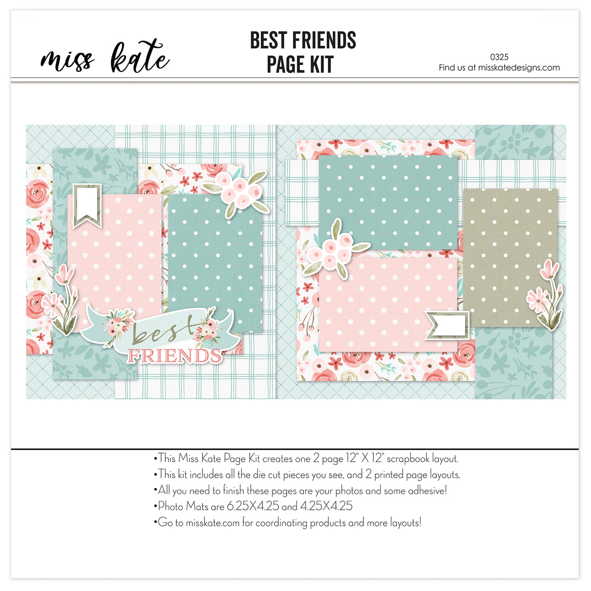 Best Friends - Scrapbook Page Kit | Give Your Memories a Home – MISS KATE