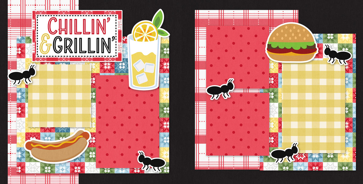 Chillin' & Grillin' - 12x12 Scrapbook Page Kit | Give Your Memories a ...