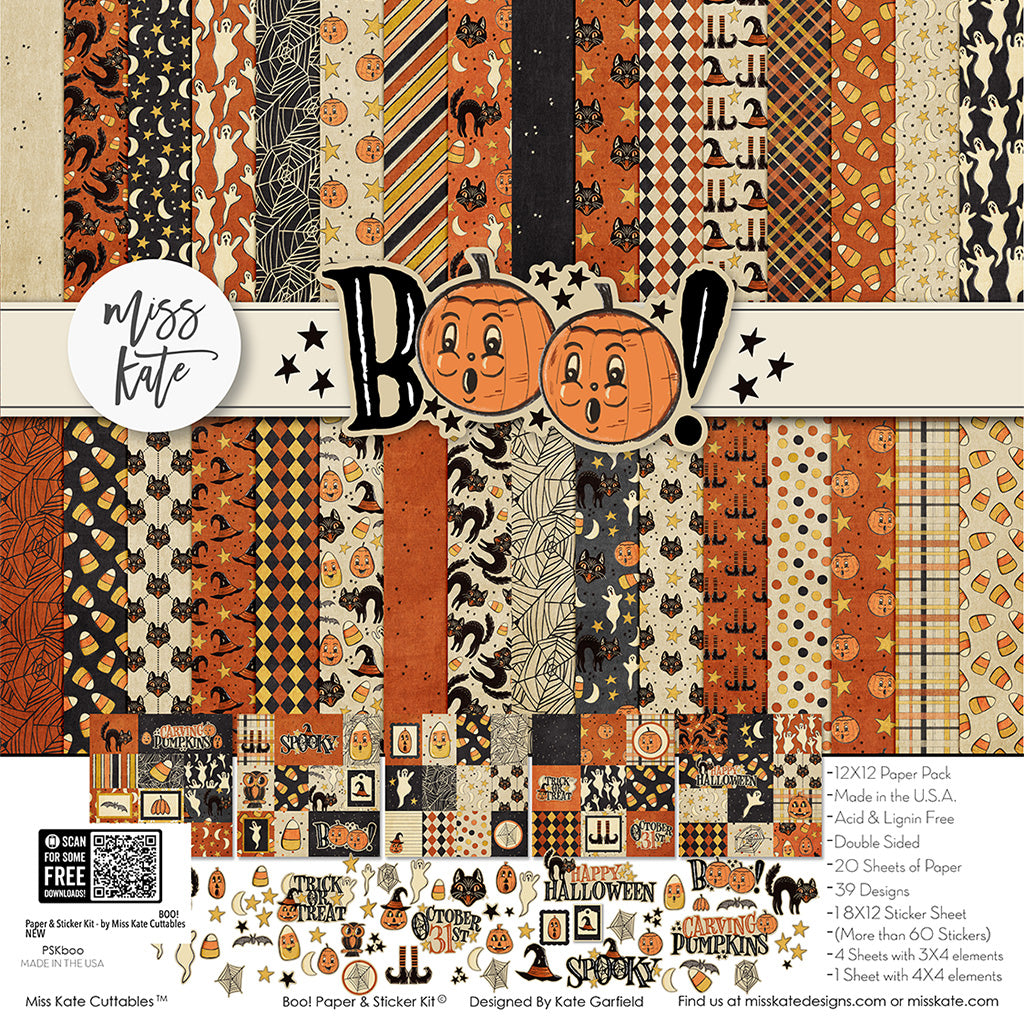 Miss Kate Designs - Scrapbook Paper, Die Cuts, Stickers, Card Stock ...