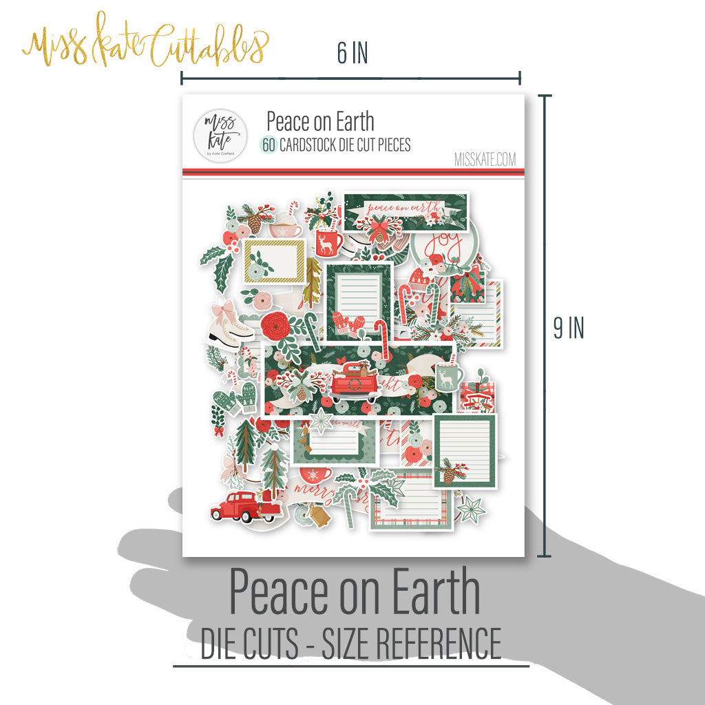 Peace on Earth Christmas Scrapbook Die Cuts – MISS KATE