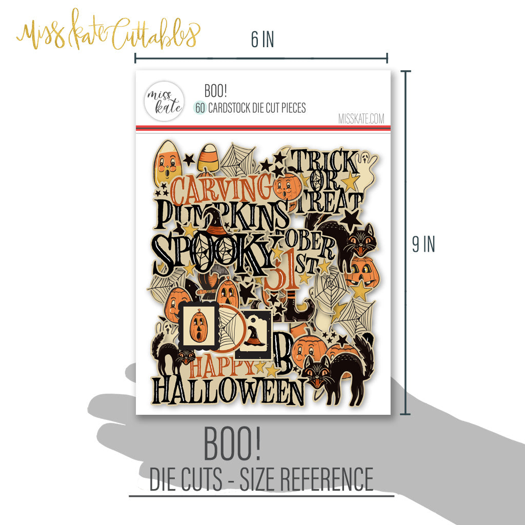 Boo! Halloween Die Cuts - Perfect for Scrapbooking, Cards & Crafts ...