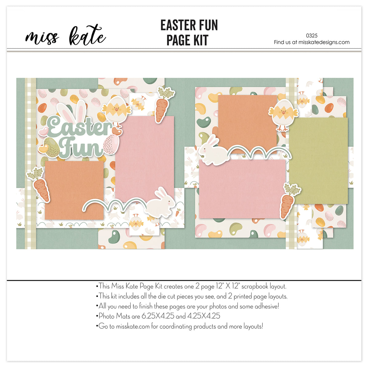 Easter Fun- Scrapbook Page Kit | Give Your Memories a Home – MISS KATE