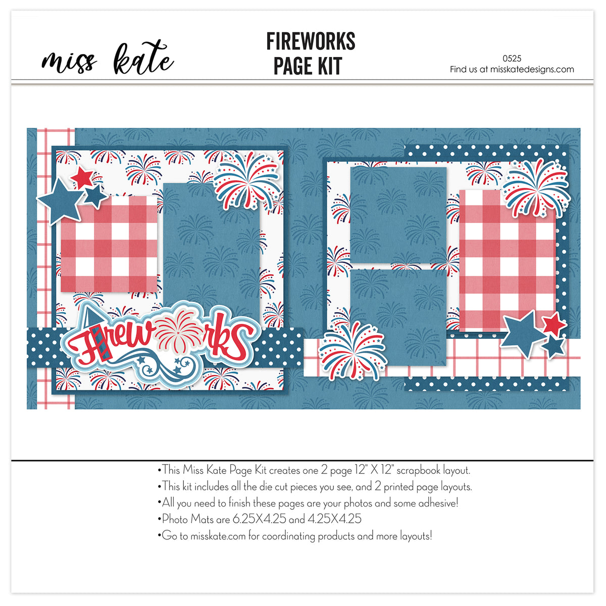 Fireworks - 12x12 Scrapbook Page Kit | Give Your Memories a Home – MISS ...