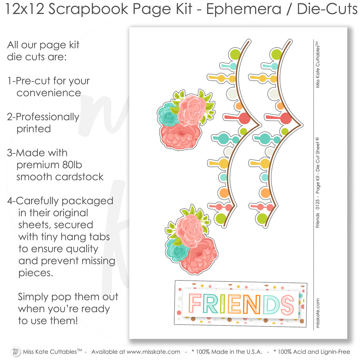 Friends Scrapbook Page Kit-by Miss Kate Cuttables – MISS KATE