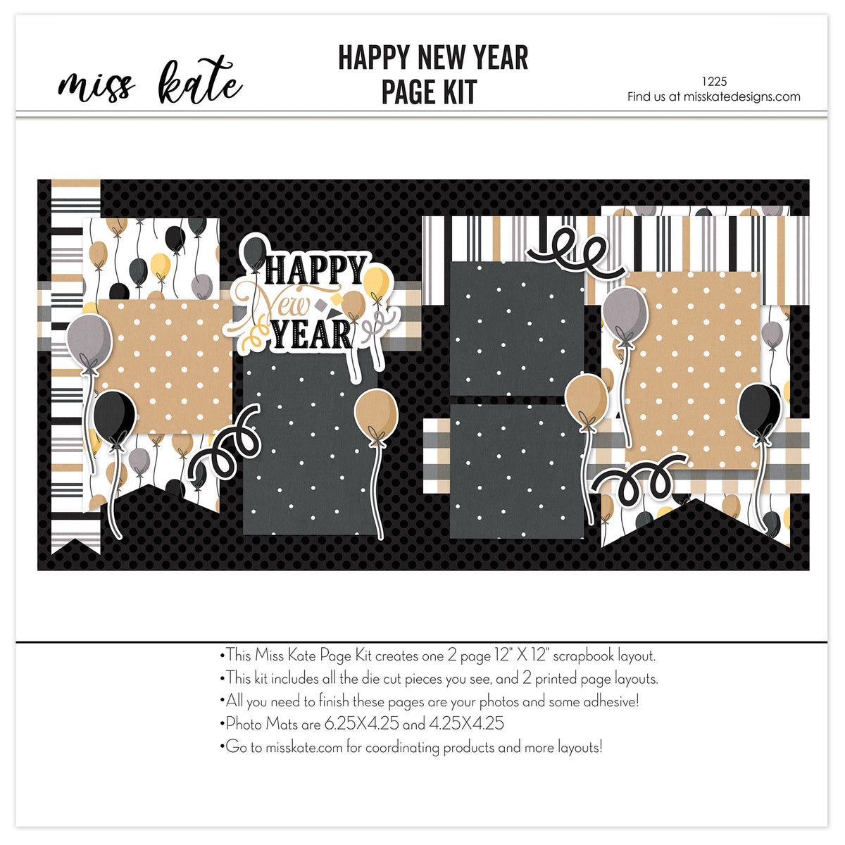 Happy New Year - 12x12 Scrapbook Page Kit | Give Your Memories a Home ...