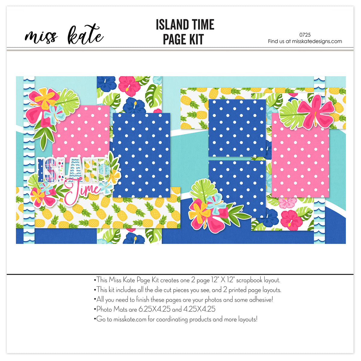 Island Time - 12x12 Scrapbook Page Kit | Give Your Memories a Home ...