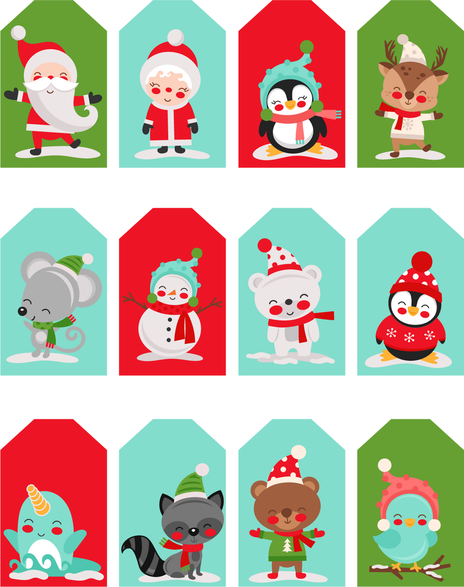 FREE North Pole Printable Gift Tags-Download Only – MISS KATE