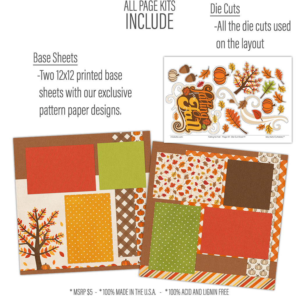 Fall For Fall - Page Kit -by Miss Kate Cuttables – MISS KATE