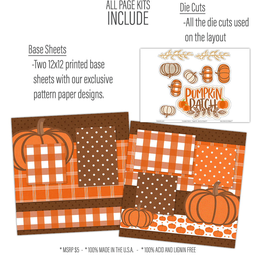 Pumpkin Patch - Page Kit by Miss Kate Cuttables – MISS KATE