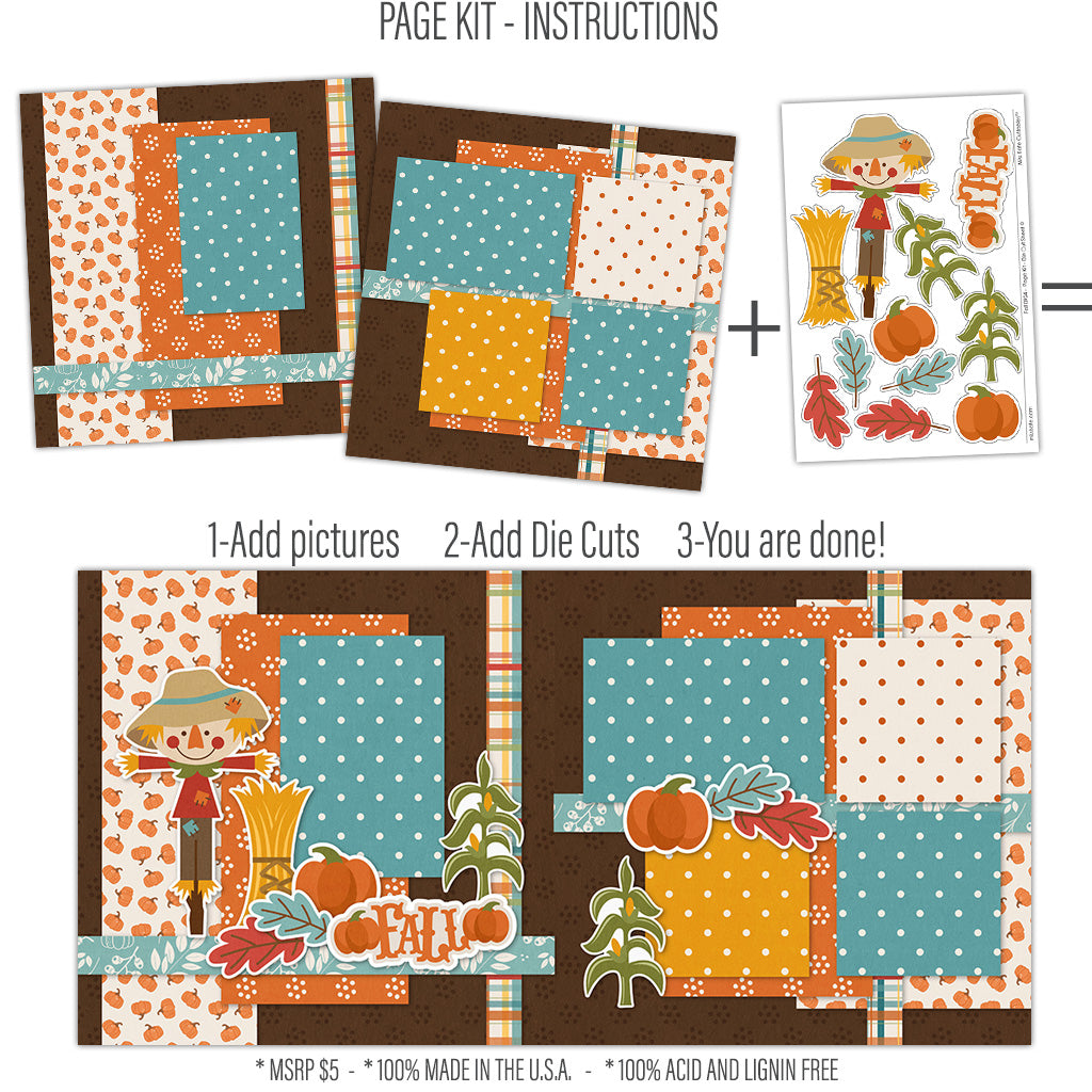 Fall - Scrapbook Page Kit-by Miss Kate Cuttables – MISS KATE