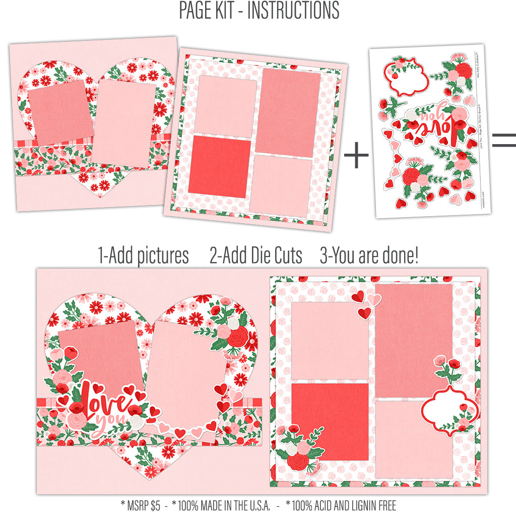 Love You- Page Kit -by Miss Kate Cuttables – MISS KATE