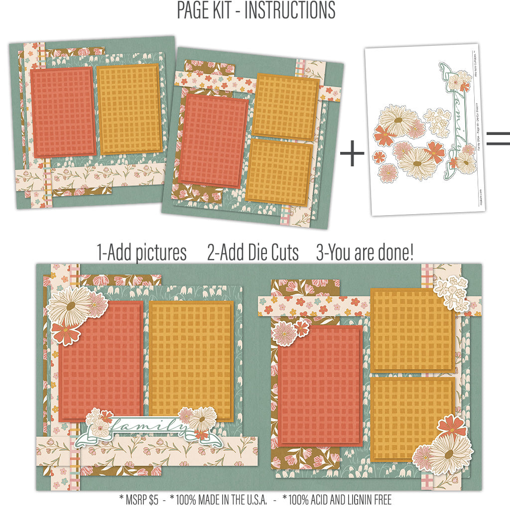 Family - Scrapbook Page Kit-by Miss Kate Cuttables – MISS KATE