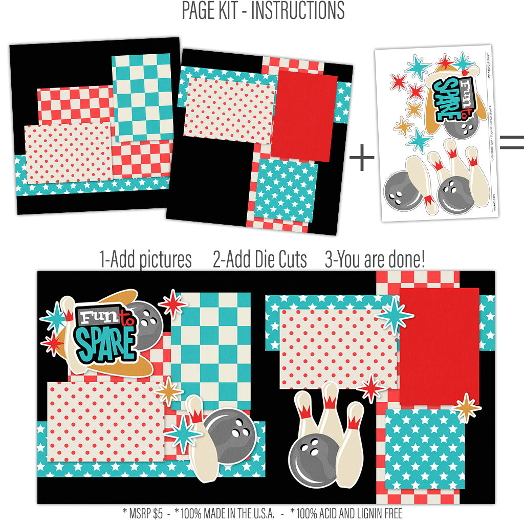 Fun to Spare - Scrapbook Page Kit-by Miss Kate Cuttables – MISS KATE