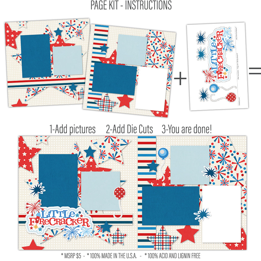 Little Firecracker - Page Kit -by Miss Kate Cuttables – MISS KATE