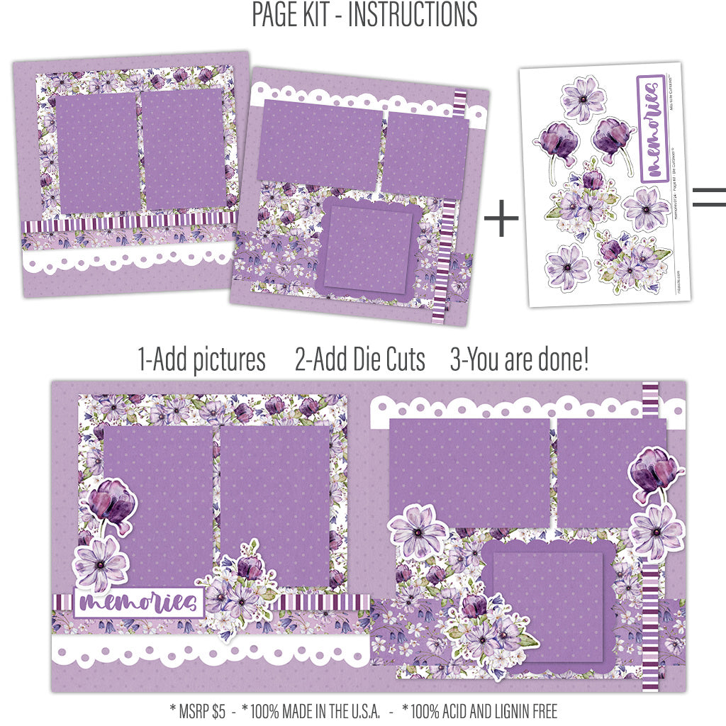 Memories- Scrapbook Page Kit-by Miss Kate Cuttables – MISS KATE