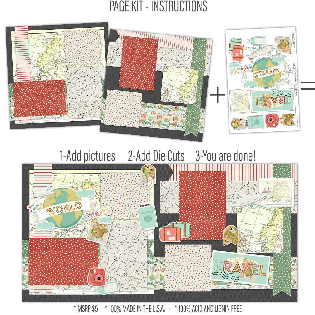 The World Awaits- Page Kit -by Miss Kate Cuttables – MISS KATE