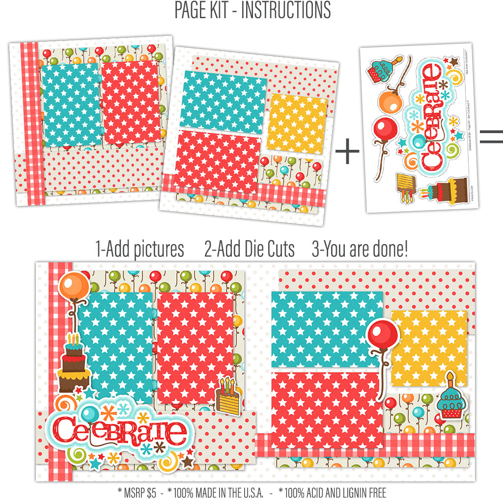 Celebrate- Page Kit -by Miss Kate Cuttables – MISS KATE