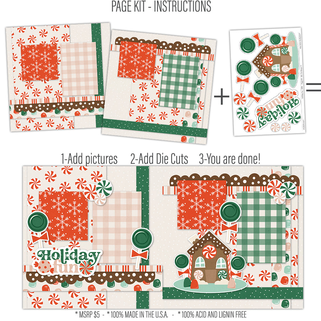 Holiday Fun - Scrapbook Page Kit-by Miss Kate Cuttables – MISS KATE