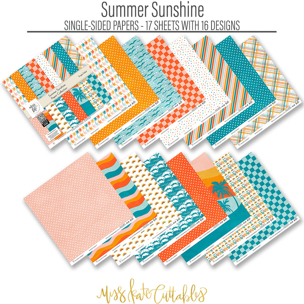 Summer Sunshine - Scrapbook Paper Pack – MISS KATE