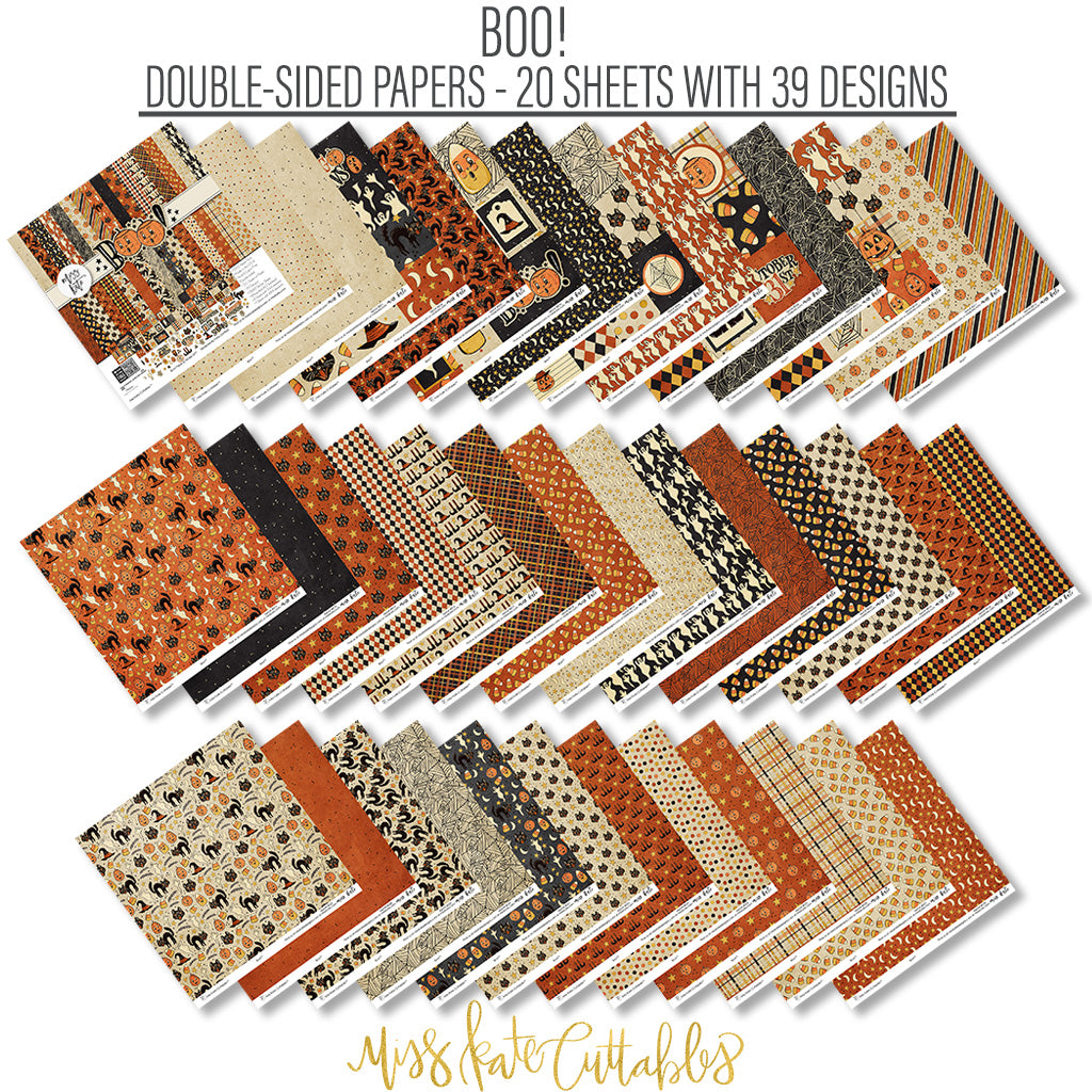 Boo! - Halloween Paper & Stickers for Scrapbooking, Cards & Crafts ...