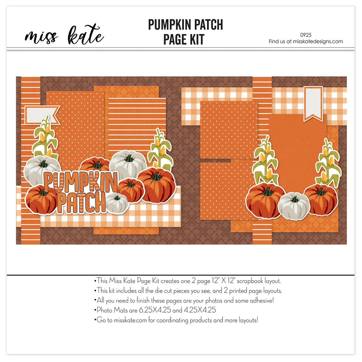 Pumpkin Patch - 12x12 Scrapbook Page Kit | Give Your Memories a Home ...